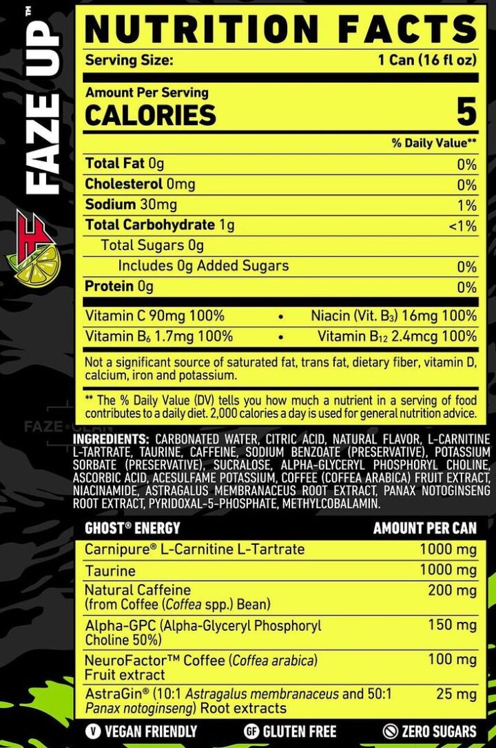 GHOST x Faze Clan: FAZE UP Collab in GHOST ENERGY and GAMER