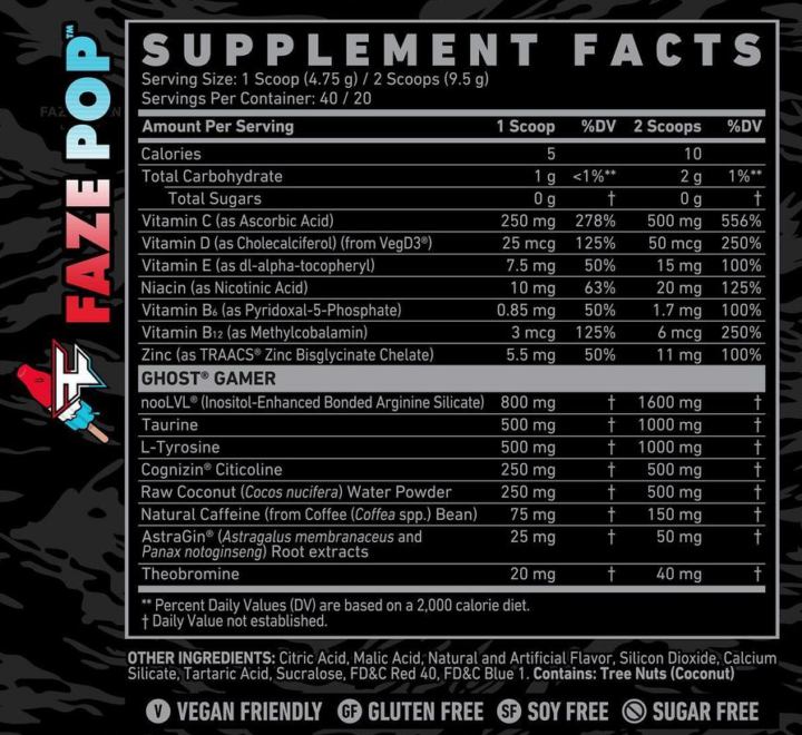 Ghost x FaZe Collab: New FaZe Pop Flavor