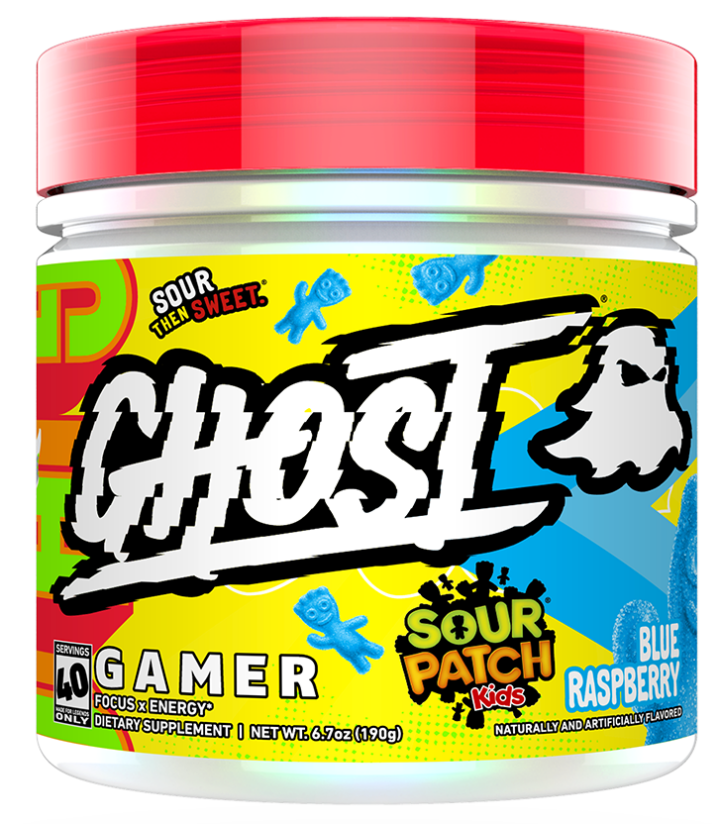 Ghost Gamer Sour Patch Kids Blue Raspberry: Enter Blue Team