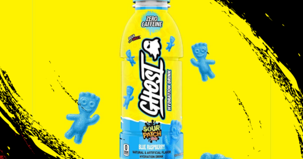 GHOST Hydration RTD Blue Raspberry Sour Patch Kid Collab!