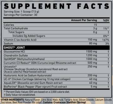 Ghost JOINT: Powdered Joint Support Supplement Where Old Meets New