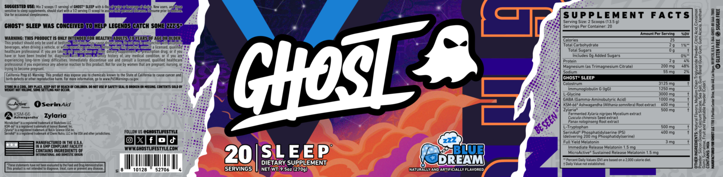 GHOST Sleep: The Legends Finally Get Some Rest with Colostrum