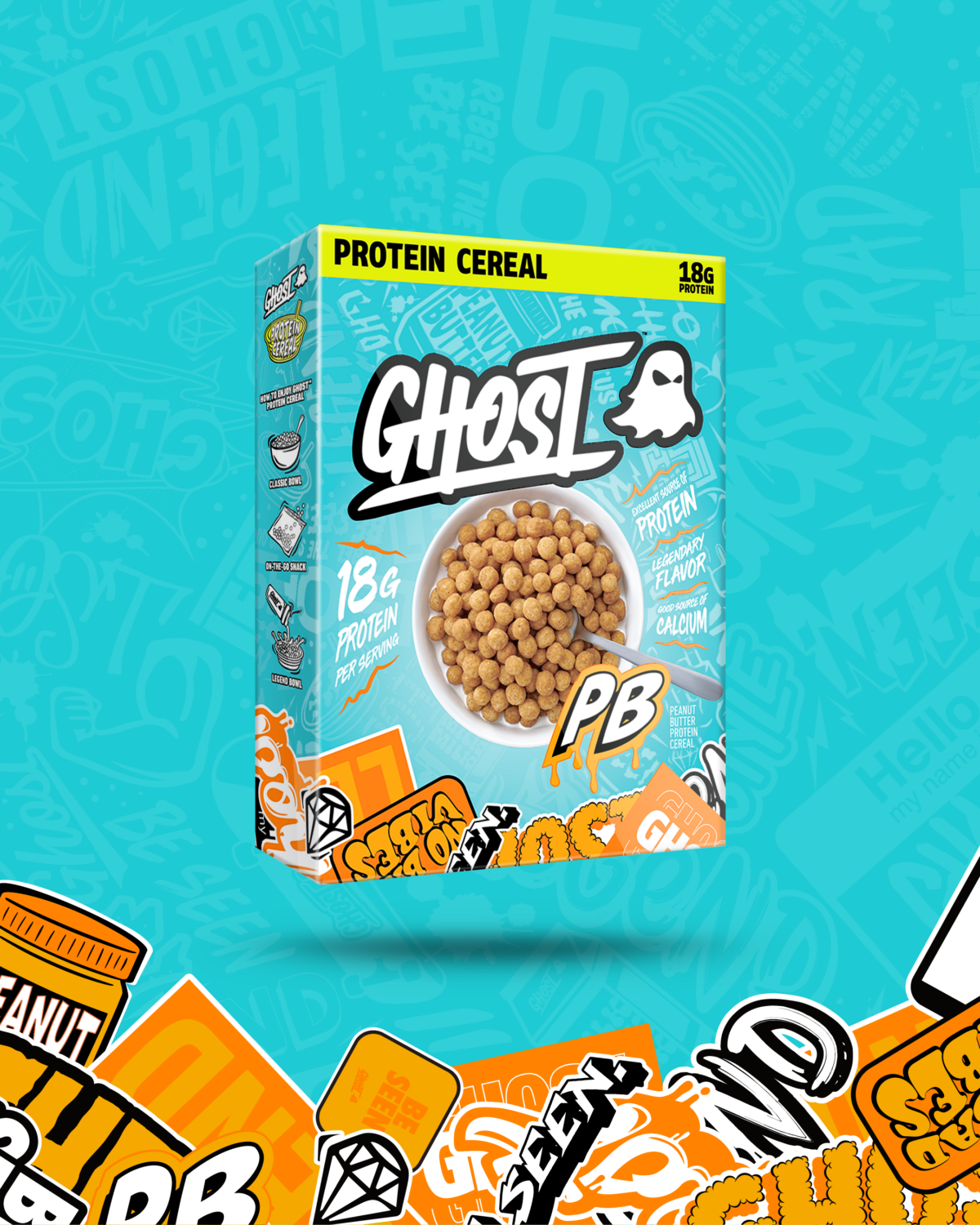 GHOST Protein Cereal in Marshmallow and Peanut Butter Flavors!
