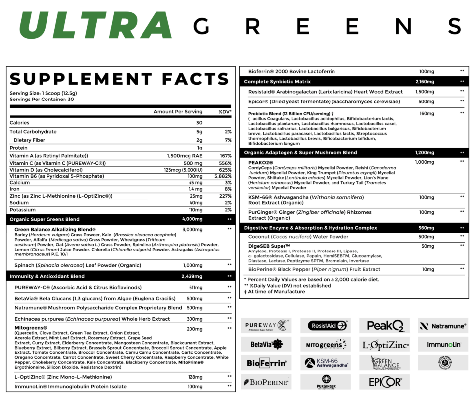Infinis Ultra Greens: Immunity Support and Micronutrients