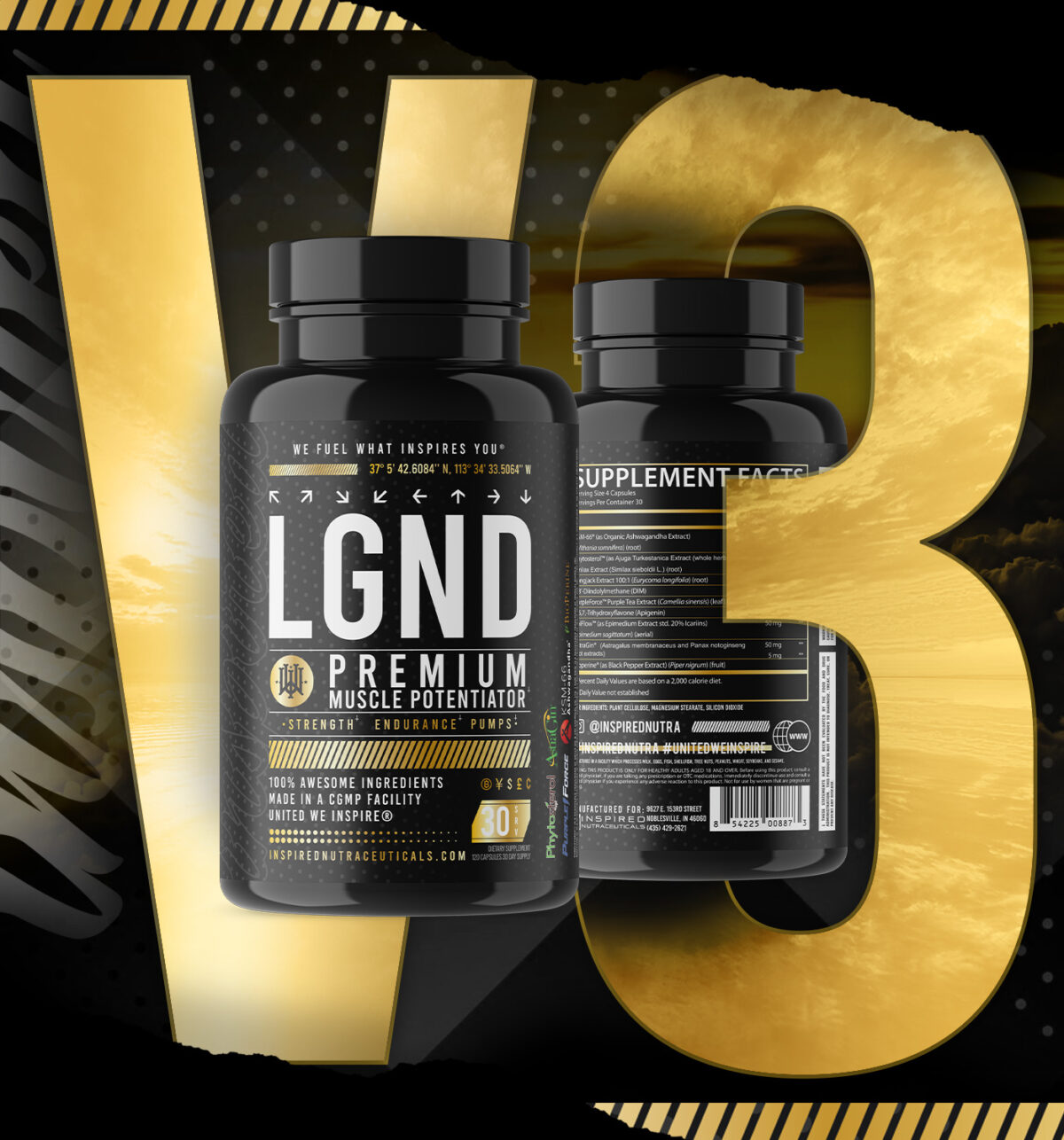 Inspired Nutraceuticals LGND: V3 of the Legendary Muscle Builder