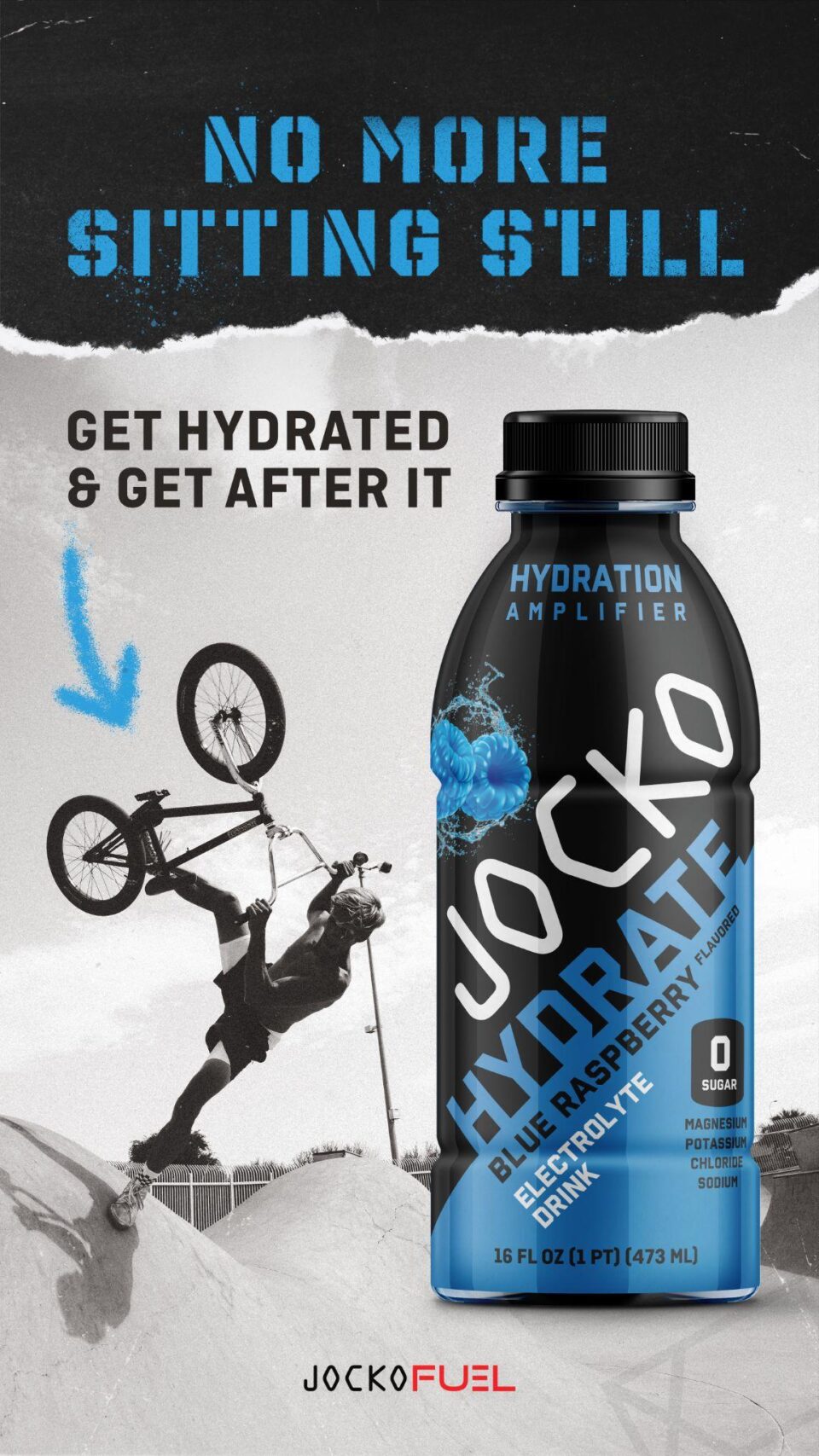 Jocko Hydrate Drink (RTD) with All-Natural Sweetener Blend!