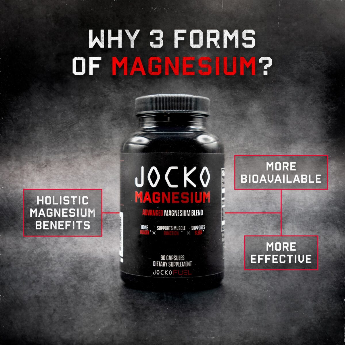 Jocko Magnesium: 3-Tier Recovery, Sleep, & Stress Support To Calm Your ...