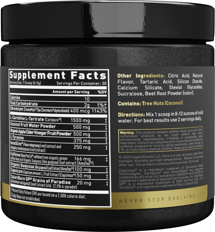 Kaged Clean Burn Elite: Boost Fat Loss with Apple Cider Vinegar and ...