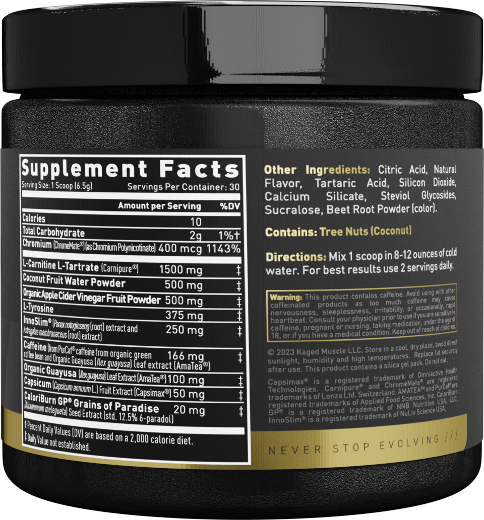 Kaged Clean Burn Elite: Boost Fat Loss with Apple Cider Vinegar and ...