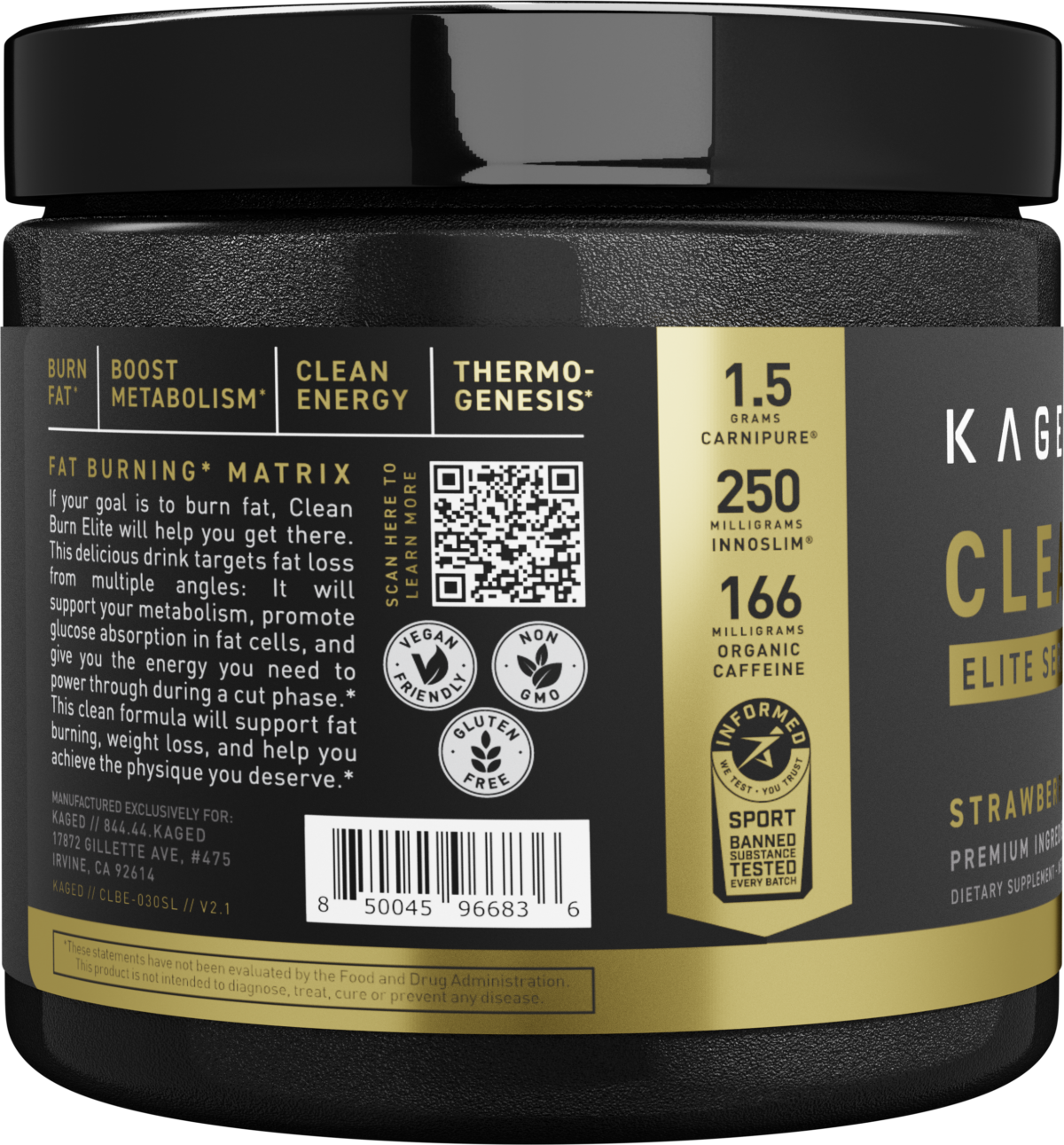 Kaged Clean Burn Elite: Boost Fat Loss with Apple Cider Vinegar and ...