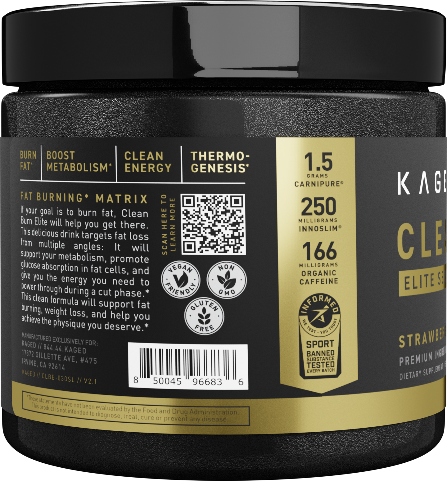 Kaged Clean Burn Elite: Boost Fat Loss with Apple Cider Vinegar and ...