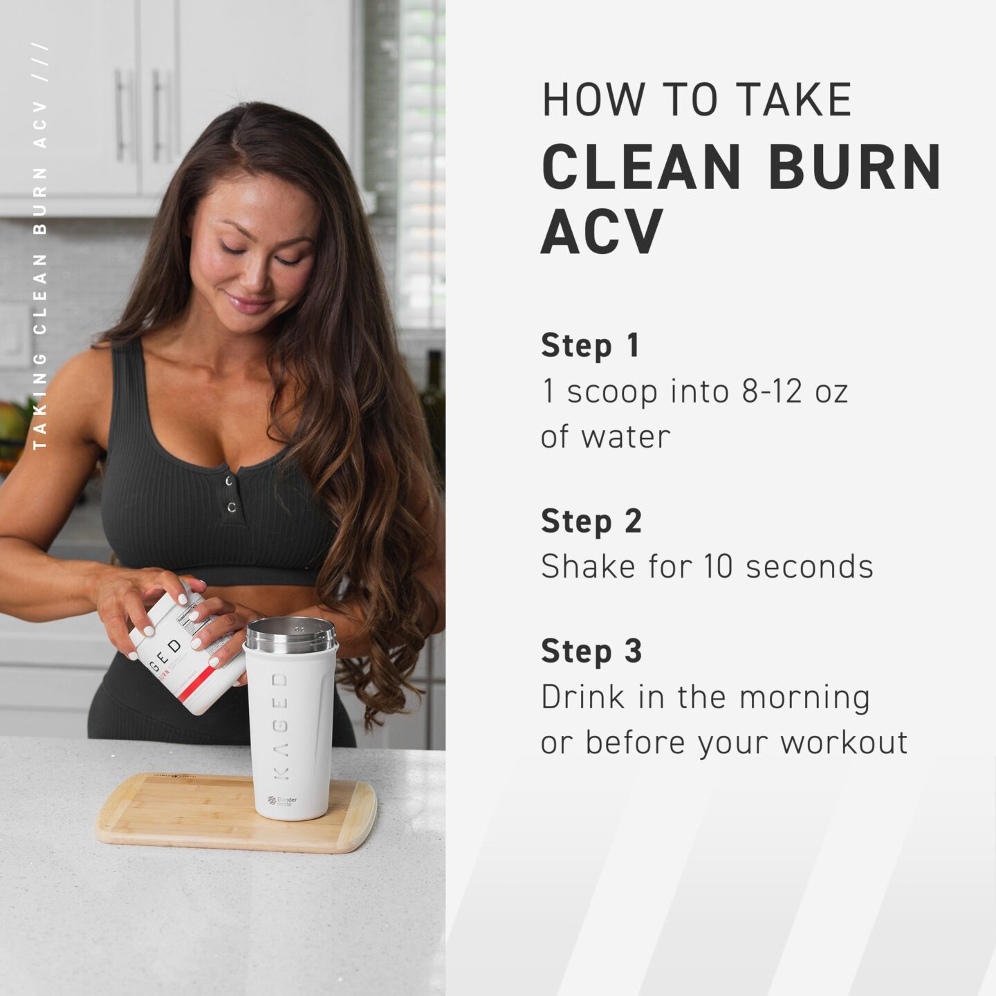 Clean Burn Powder: Kaged Enhances Fat Loss with Apple Cider Vinegar