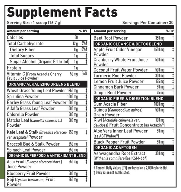 Kaged Outlive 100 Superfoods Powder: Now in Lemon!