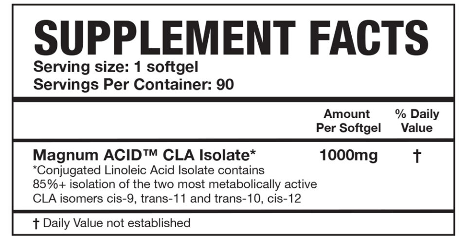 Magnum Acid: Optimized CLA for Low-Fat Dieters