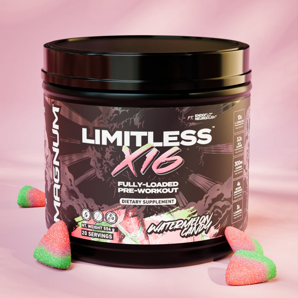 Magnum Nutraceuticals Limitless X16: Mind-Rush Pre-Workout with EndoFlo