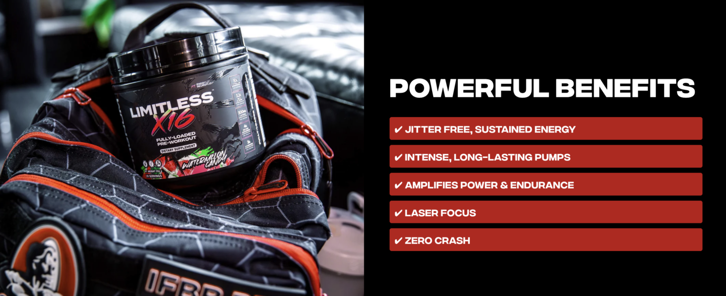 Magnum Nutraceuticals Limitless X16: Mind-Rush Pre-Workout with EndoFlo