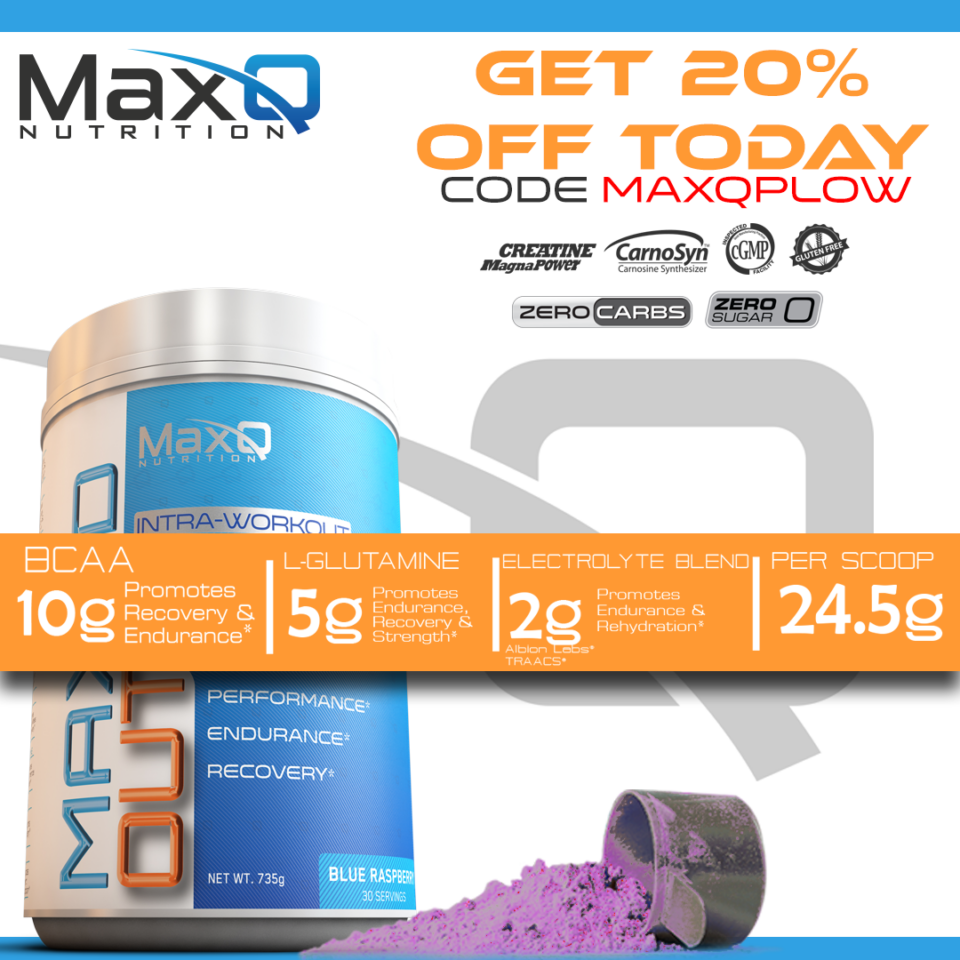 MaxQ Nutrition Intra-Workout: Loaded Intra with 10g BCAA!