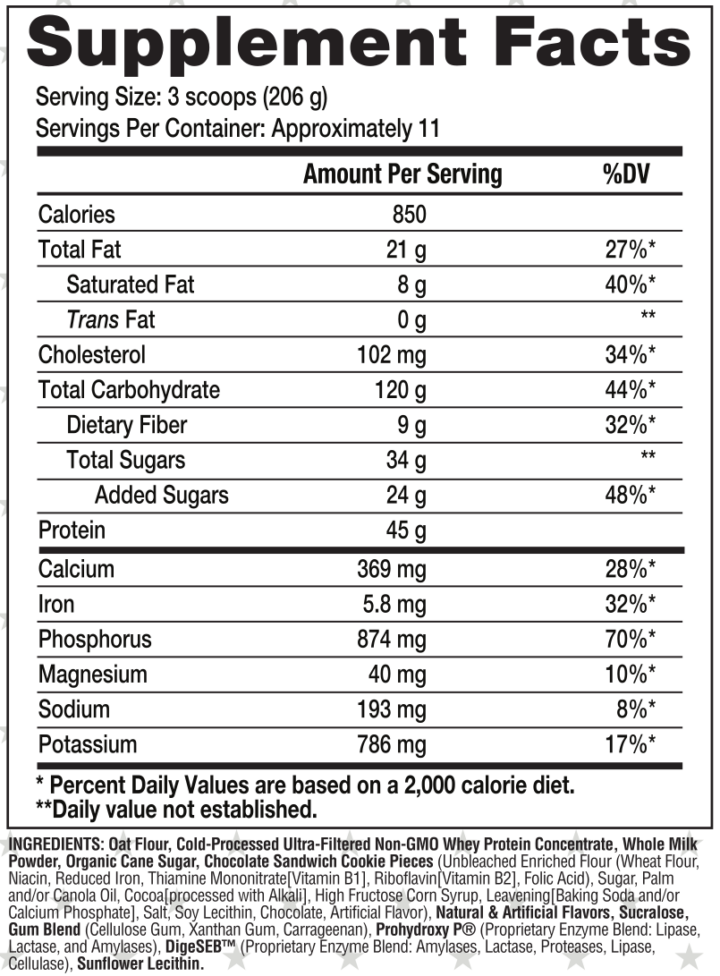 Merica Labz SUPER SIZED: Whole Foods Mass Gainer That's STUFFED