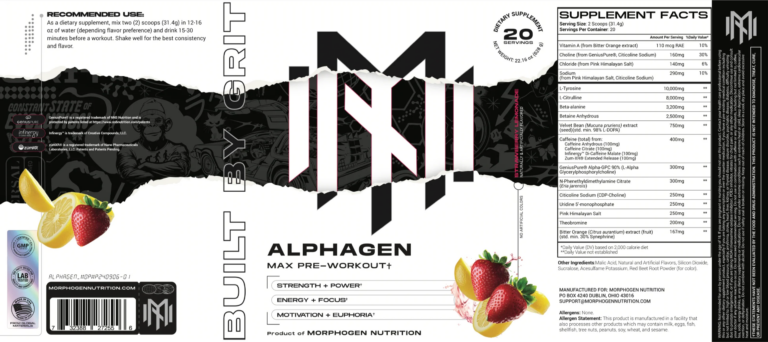 Morphogen Nutrition Launches New ALPHAGEN and VOLUGEN: The Ultimate Pre ...