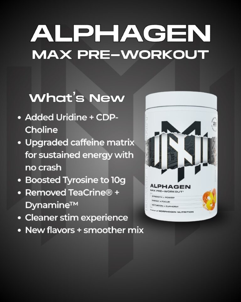 Morphogen Nutrition Launches New ALPHAGEN and VOLUGEN: The Ultimate Pre ...