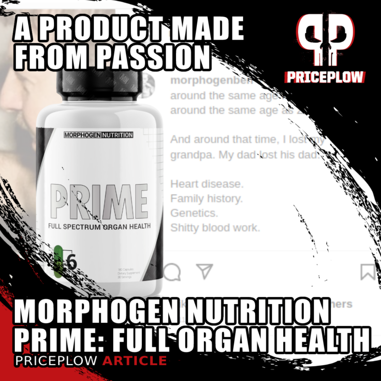 Morphogen Nutrition PRIME: Powerhouse Health Supplement Made with Passion