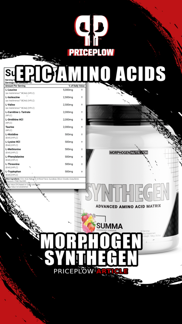 Morphogen Synthegen: Do-It-All Essential Amino Acid Formula