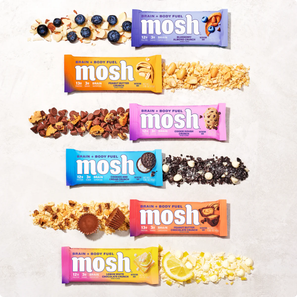 Mosh Bar: A Brain and Body Fuel Protein Bar with 125mg Cognizin® Citicoline!