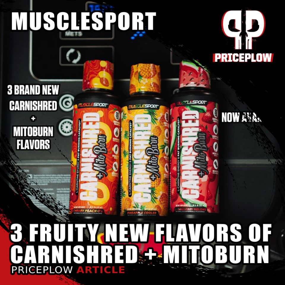 MuscleSport CarniShred + MitoBurn Triple Flavor Drop