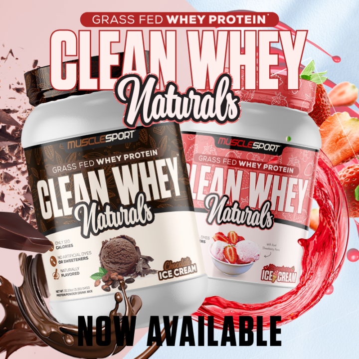 Musclesport Clean Whey Naturals: Pure Grass-Fed Protein with Nothing ...