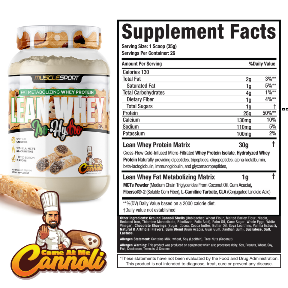 Musclesport Releases New Italian-Themed Flavors for Lean Whey and Amino ...