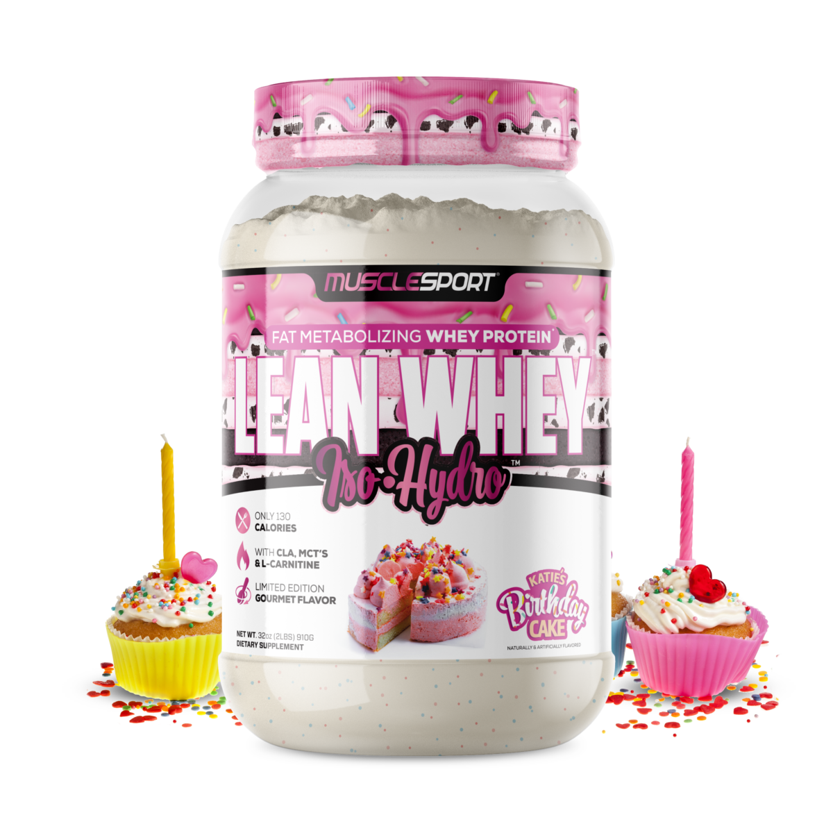 MuscleSport Lean Whey: Kate's Birthday Cake Celebration Flavor!