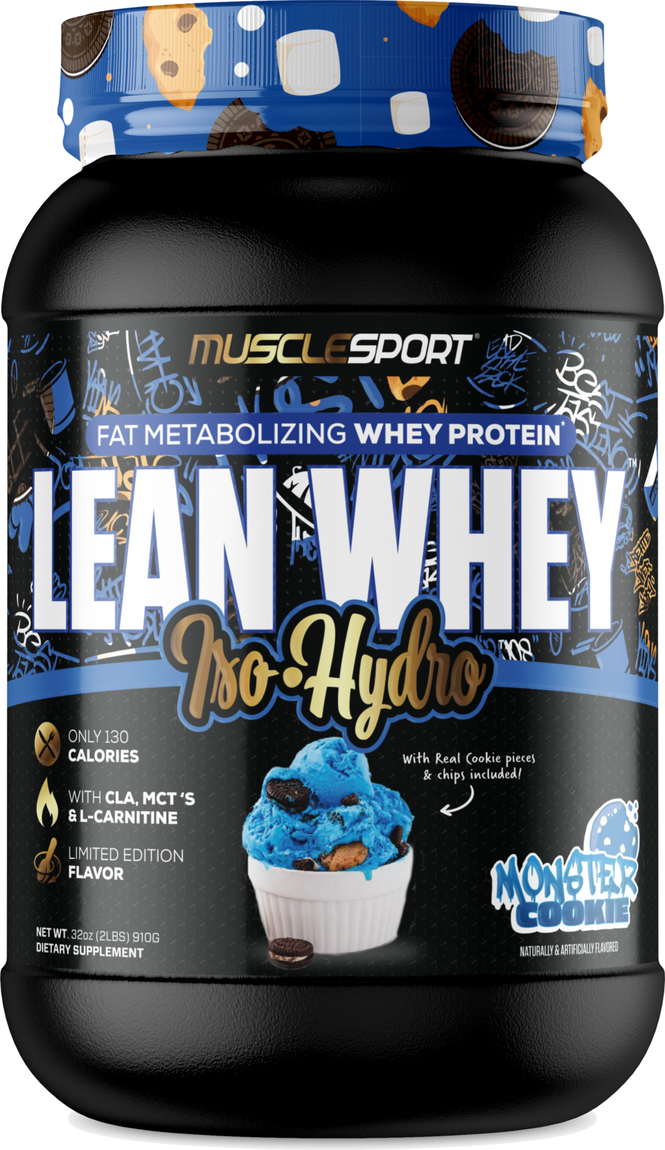 Musclesport Lean Whey MONSTER COOKIE with Cream-Filled Cookies... and ...