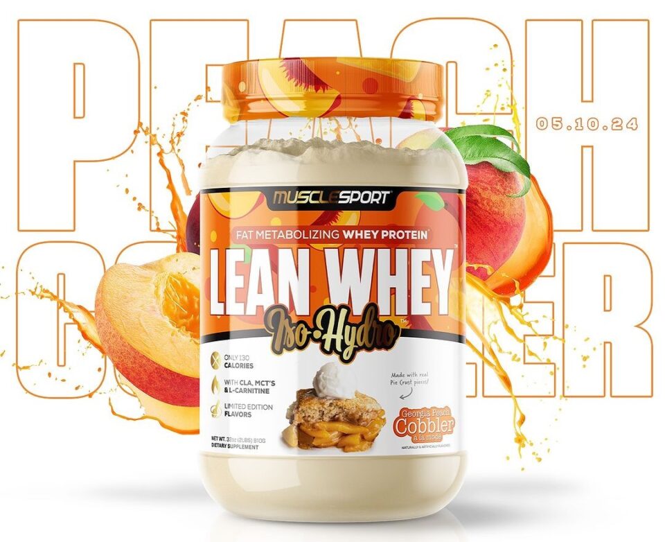 Musclesport Georgia Peach Cobbler Lean Whey Iso Protein!