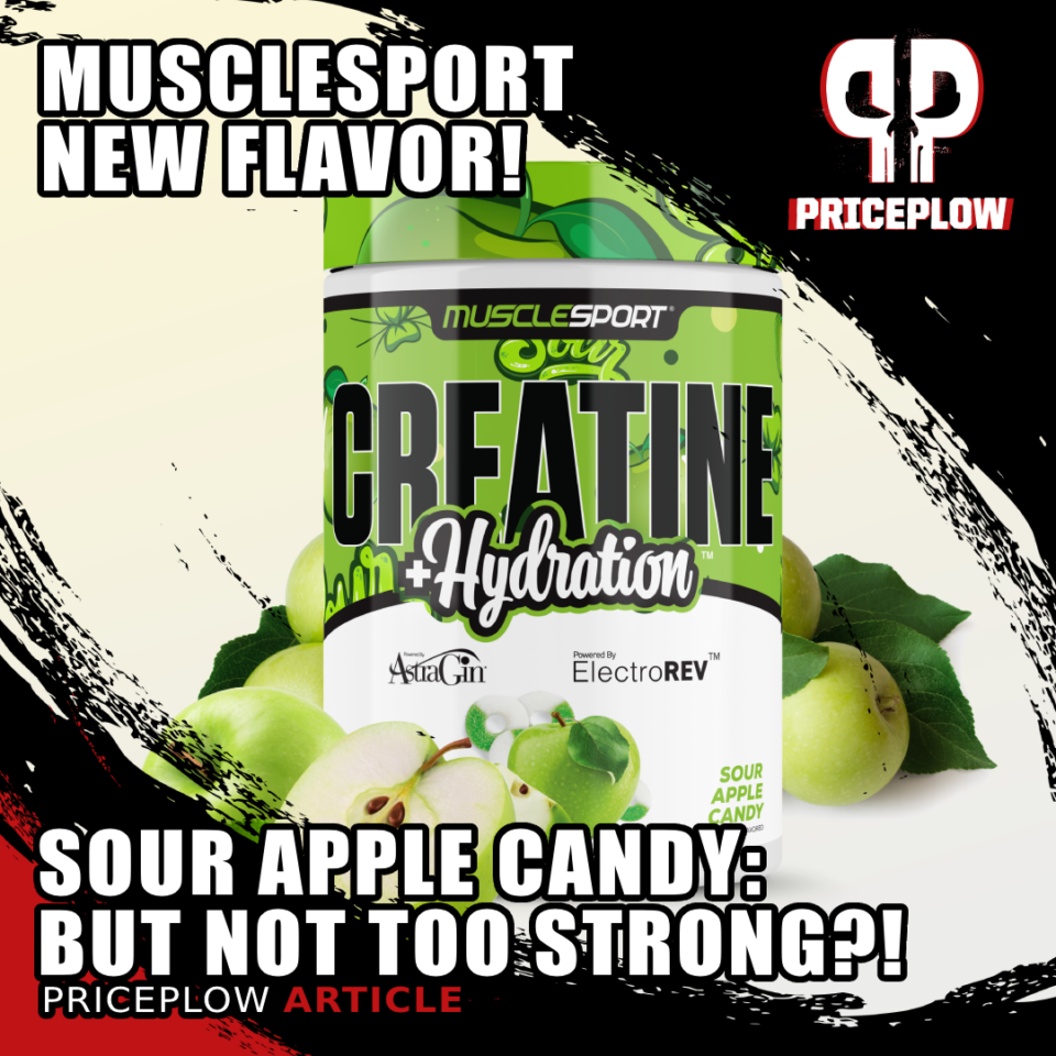 Musclesport Sour Apple Candy Creatine + Hydration