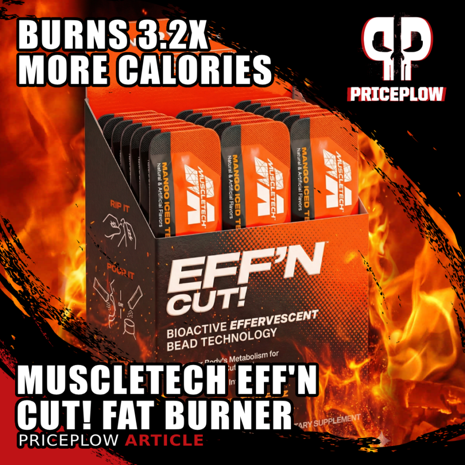 MuscleTech EFF'N Cut! Effervescent Fat Burner with 3.2x Calorie-Burning ...