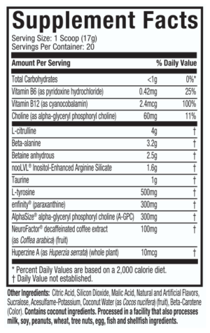 MuscleTech EuphoriQ: The Smart Pre-Workout with enfinity Paraxanthine