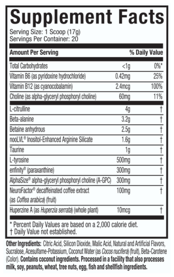 MuscleTech EuphoriQ: Smart Pre-Workout with enfinity Paraxanthine