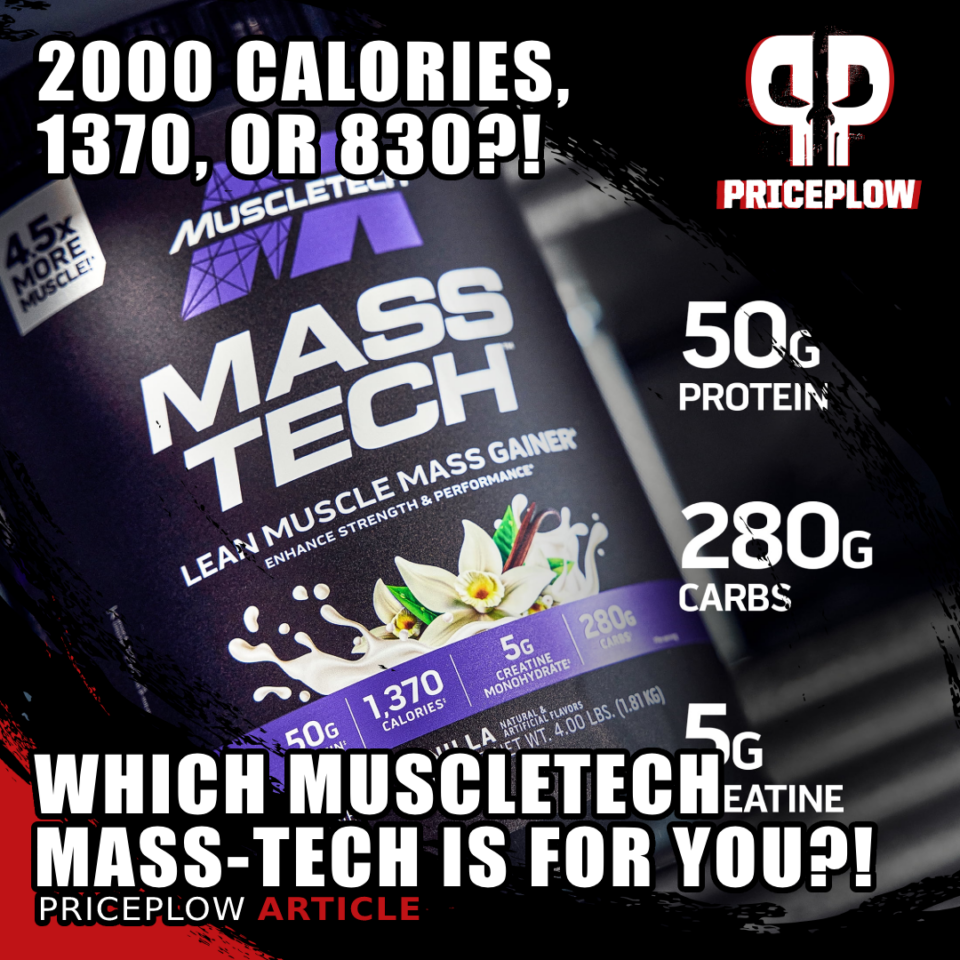 Which Mass-Tech?! Comparing MuscleTech's Mass Tech Weight Gainers
