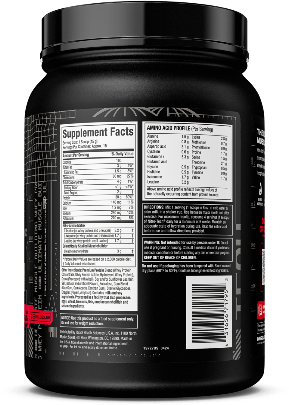 Smaller Sized MuscleTech Nitro-Tech 1.5Lb Tubs Now at Walmart