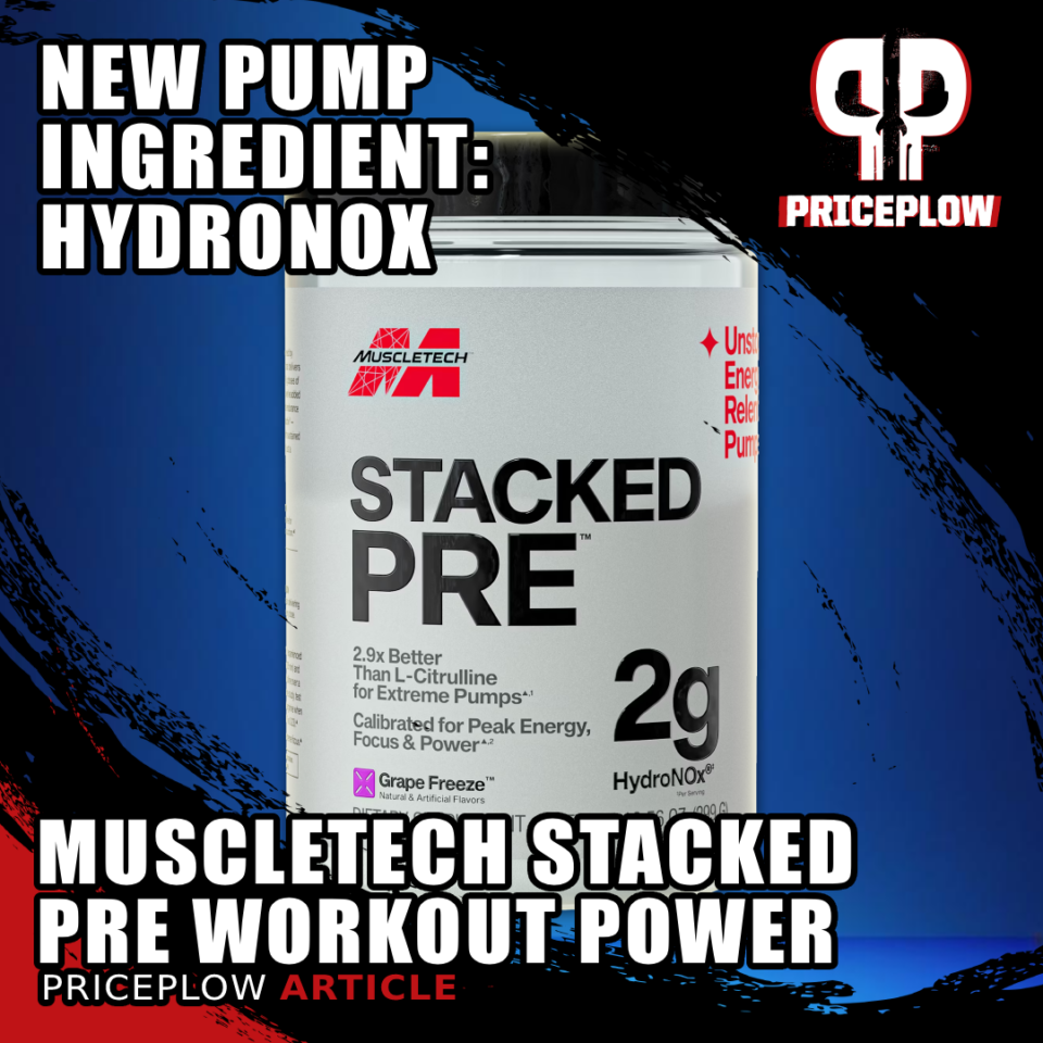 MuscleTech Stacked Pre: Workout Energy, Focus, & Power with New ...