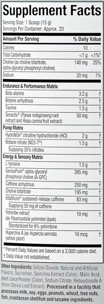 MuscleTech Stacked Pre: Workout Energy, Focus, & Power with New ...