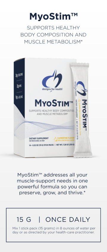 Designs for Health MyoStim: Preserve Muscle and Strength with myHMB®