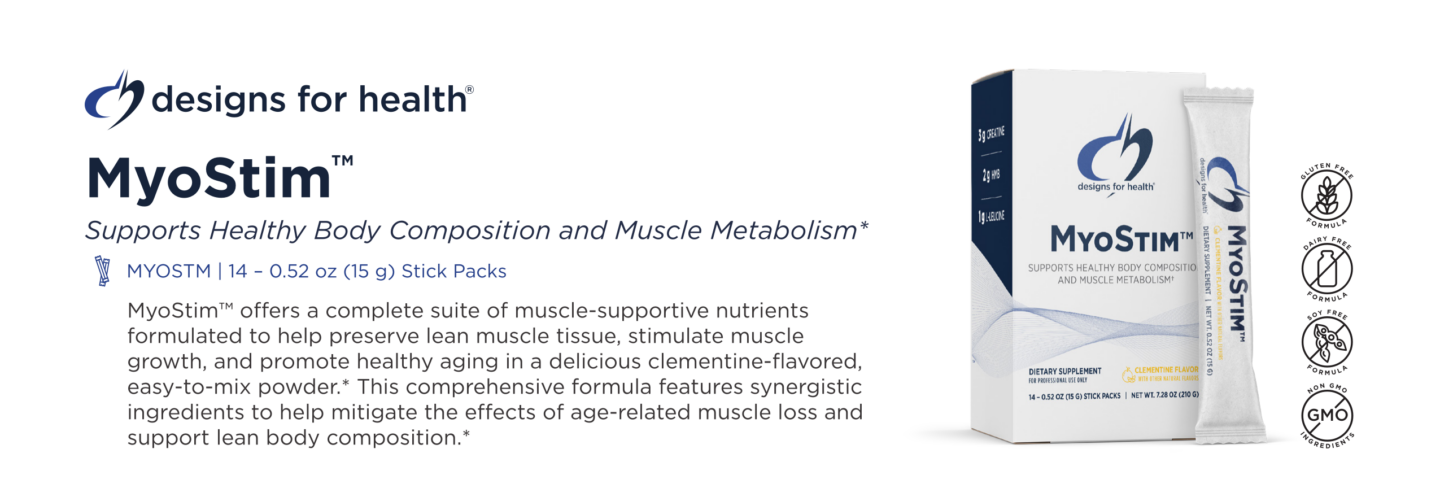 Designs for Health MyoStim: Preserve Muscle and Strength with myHMB®