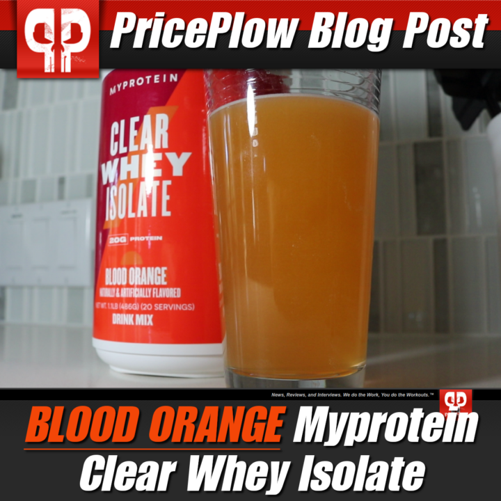 Myprotein Clear Whey Isolate BLOOD ORANGE is Back for Halloween