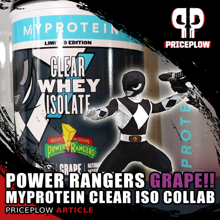 Myprotein POWER RANGERS Clear Whey Isolate Grape Flavor Collab!