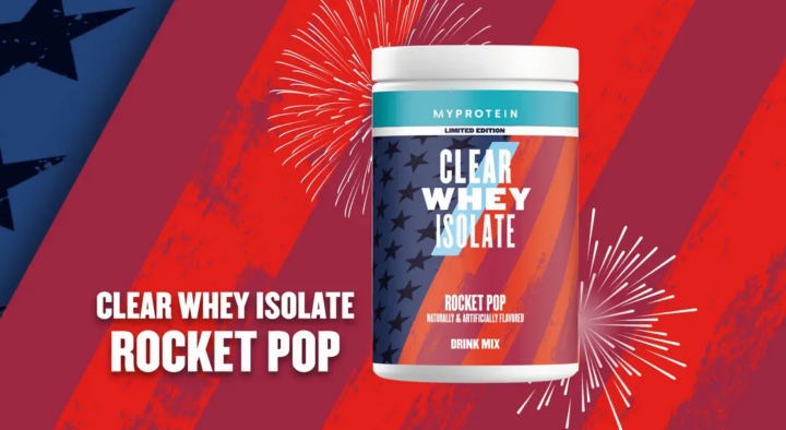 Myprotein Clear Whey Isolate ROCKET POP Brings the Freedom
