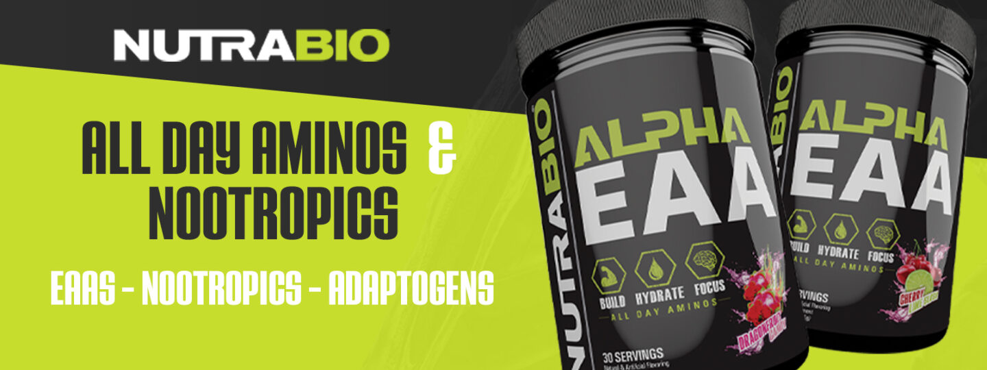 NutraBio Alpha EAA: Nootropic-Powered Amino Workout Supplement