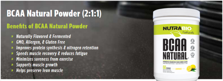 NutraBio BCAA Natural Powder: No Artificial Nonsense!