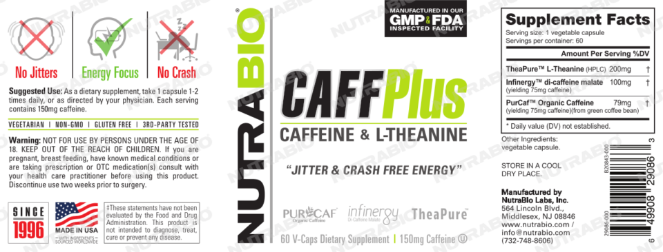 NutraBio Caff Plus: A Smoother-Sailing Energy Pill