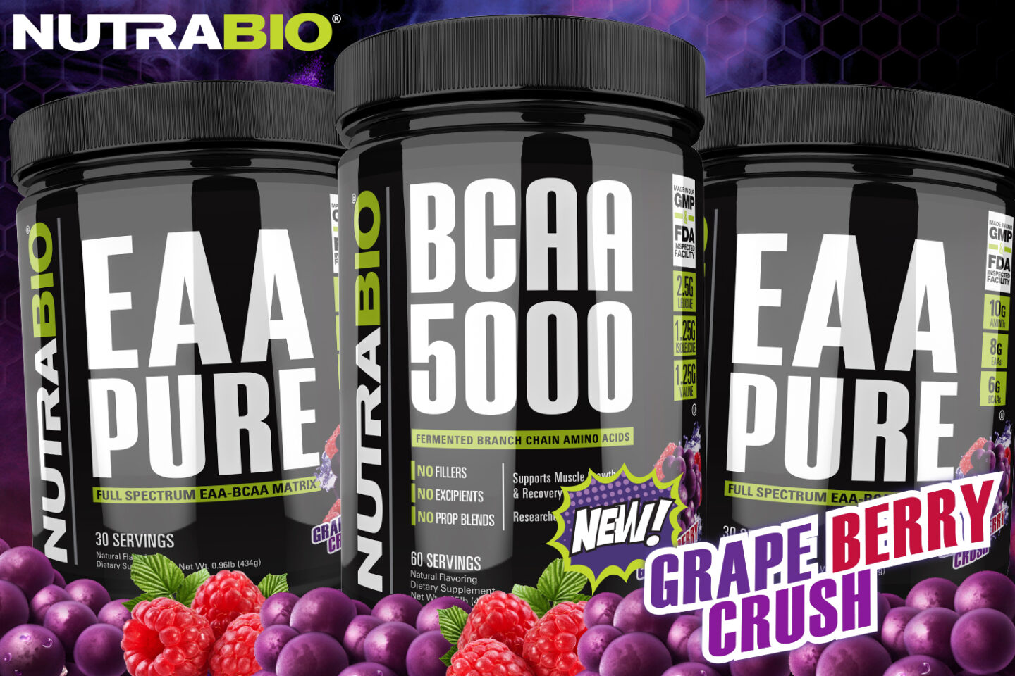 NutraBio Goes Grape! Grape Berry Crush Supplement Flavors Expand